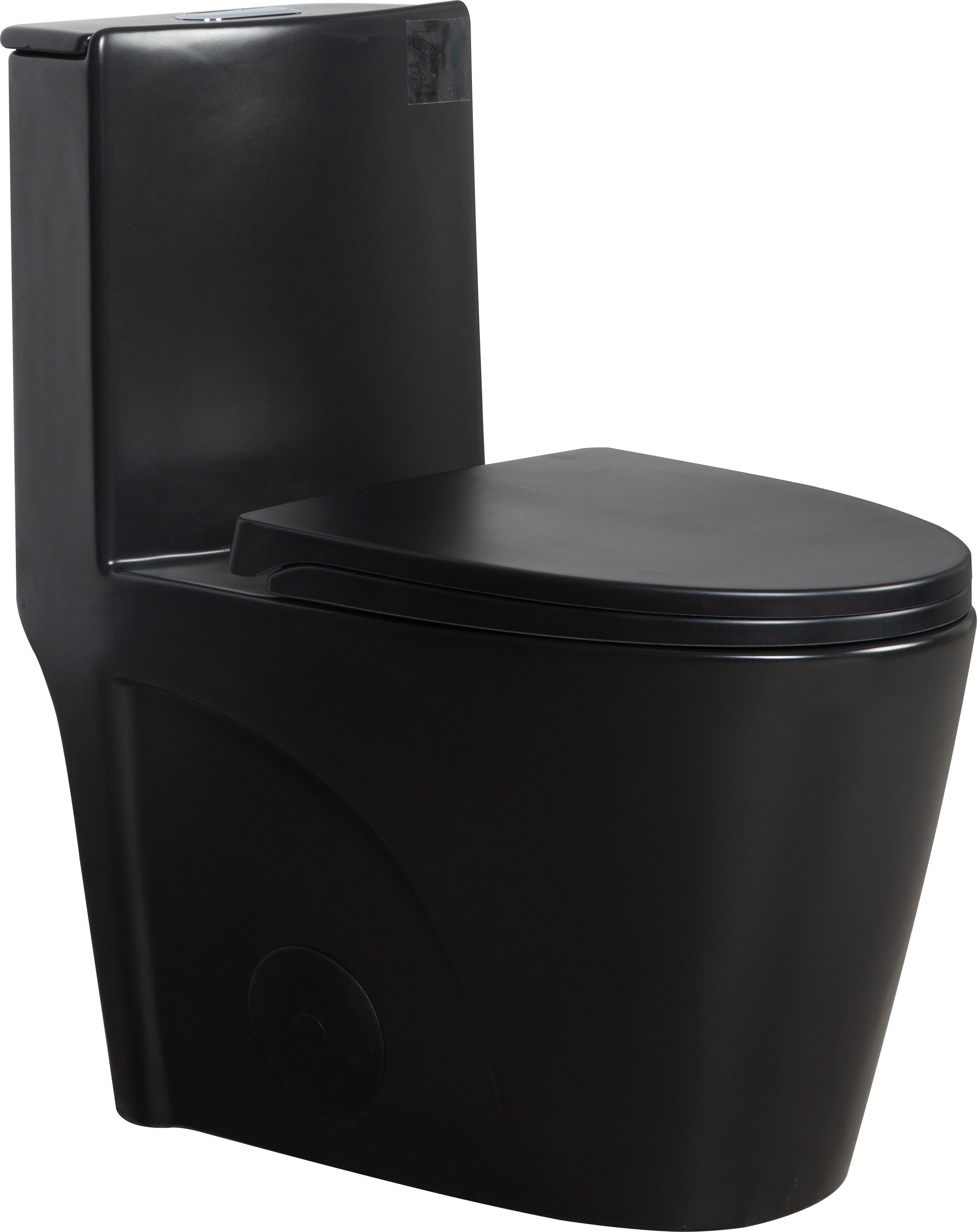 Taroo Clocks One Piece Toilet 1.1/1.60 GPF Dual-Flush, Water-Saving ...
