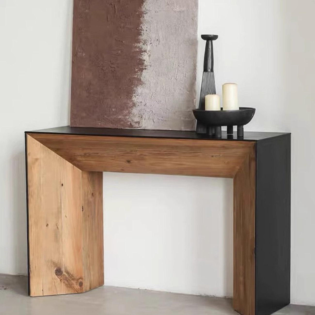 Finesse Furni Elegant Modern Hallway Console: Two - Tone Finish | Wayfair