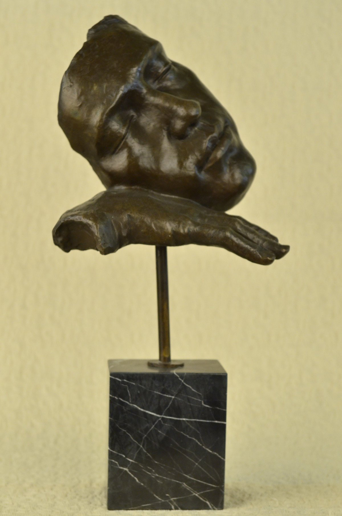 Orren Ellis Salvador Dali Modern Art Resting Man Bronze Bust Statue ...