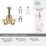 Amerock Vicinity Traditional Triple Prong Decorative Wall Hook ...