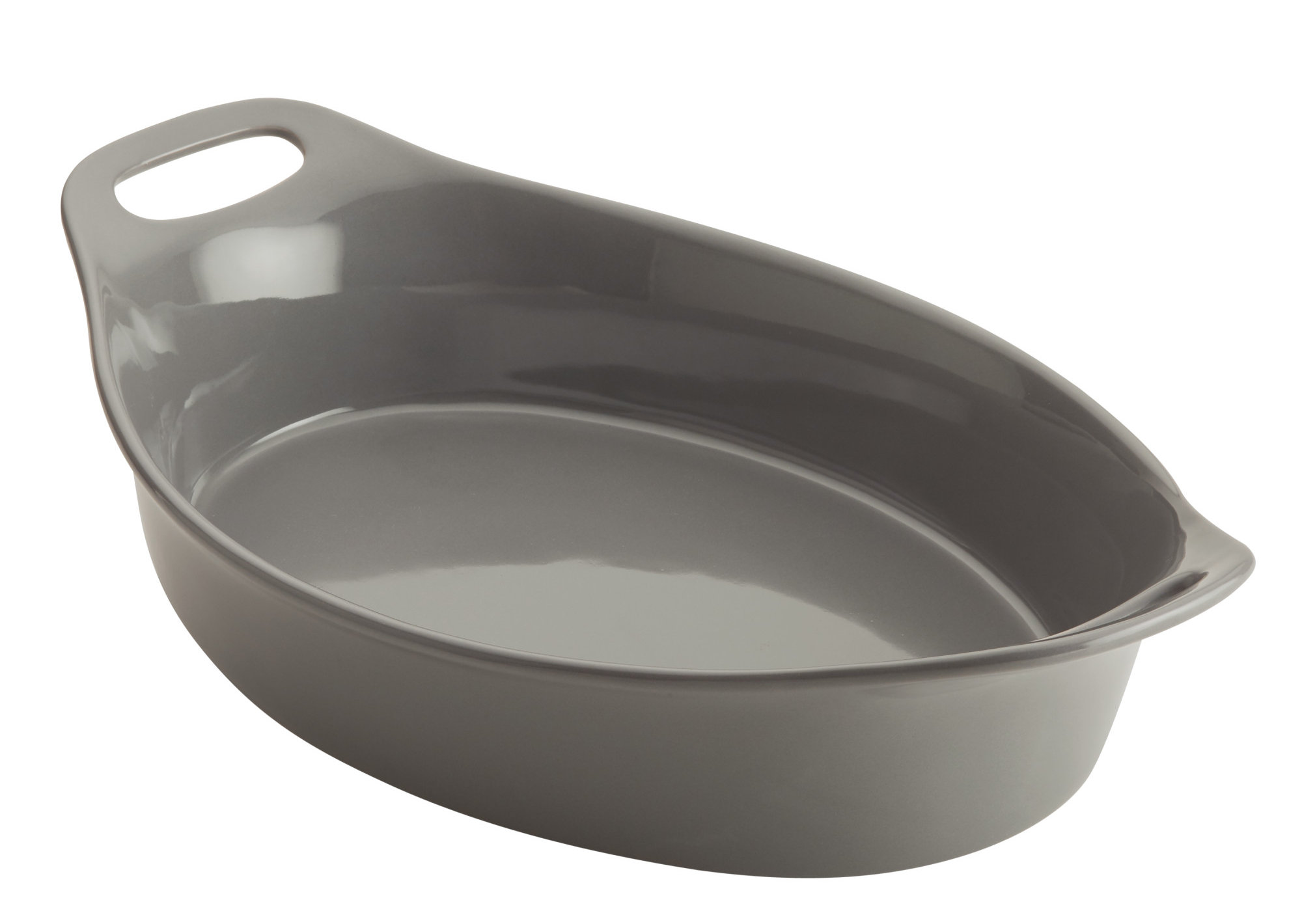 Rachael Ray Ceramics Oval Baker, 2.5 Quart, Gray & Reviews | Wayfair