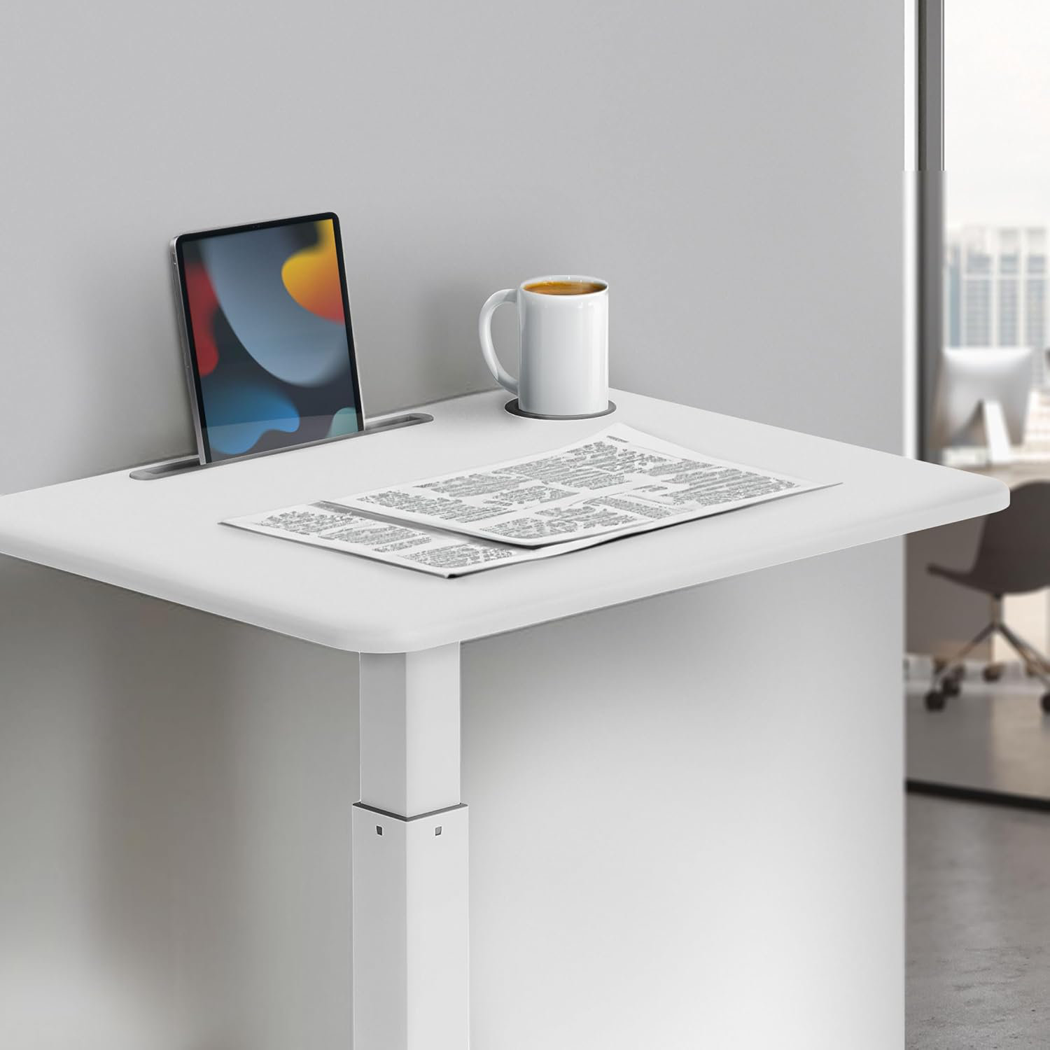 Inbox Zero Mobile Laptop Desk Cart | Adjustable Rolling Laptop Stand ...