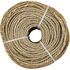 UNIQANTIQ HARDWARE SUPPLY Twisted Seagrass Rope | 1 Pound Coil | Rattan ...