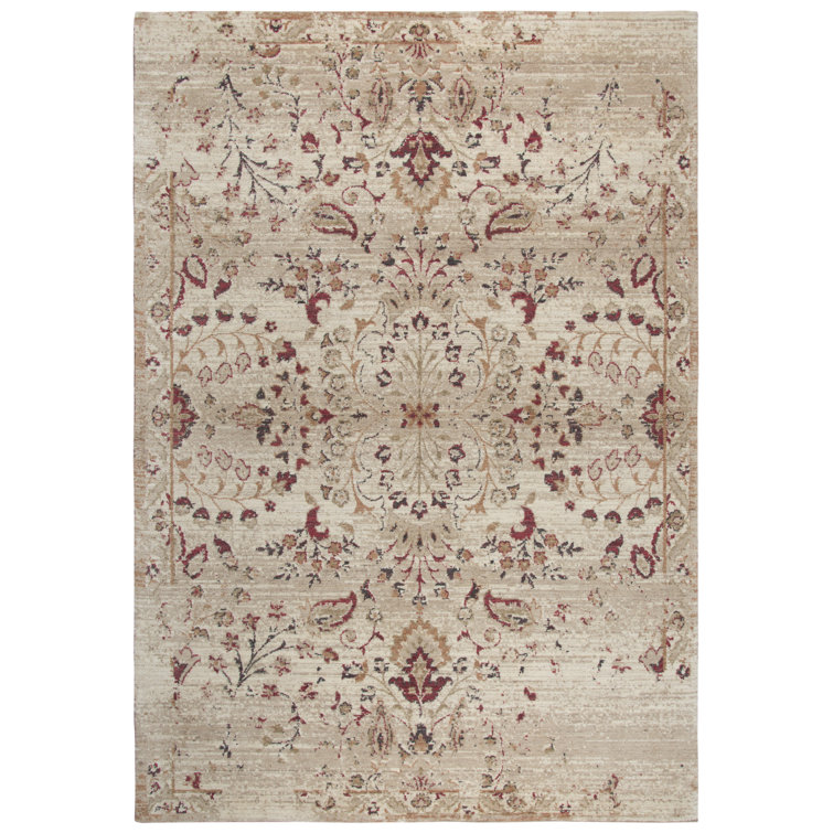One Allium Way® Thora Wool Floral Rug & Reviews | Wayfair