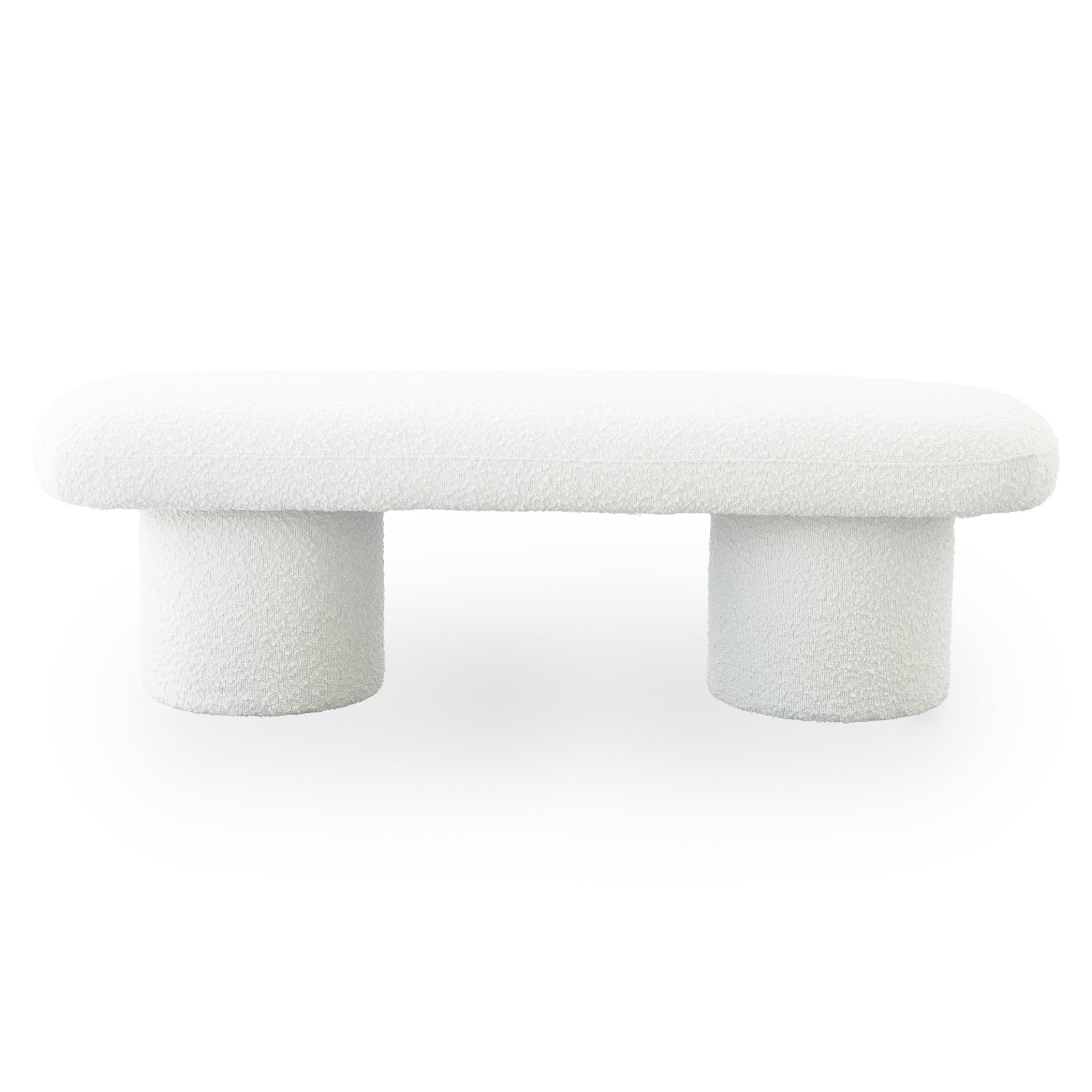 Corrigan Studio Randolph Ivory Boucle Bench - Wayfair Canada
