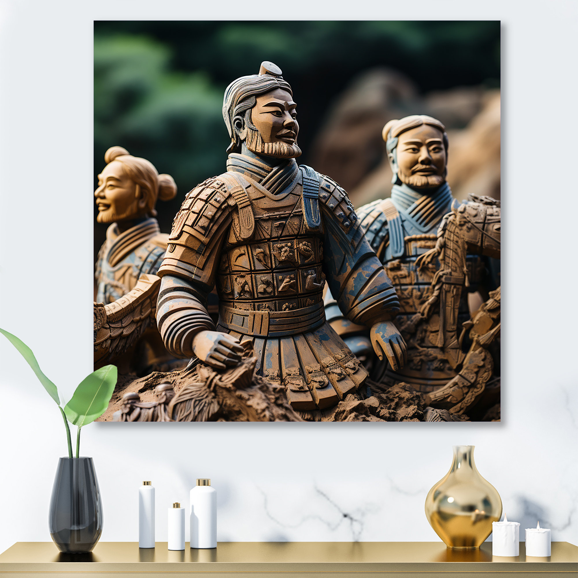 Latitude Run® China Terracotta Warriors 1 - China Art Metal Wall Art ...