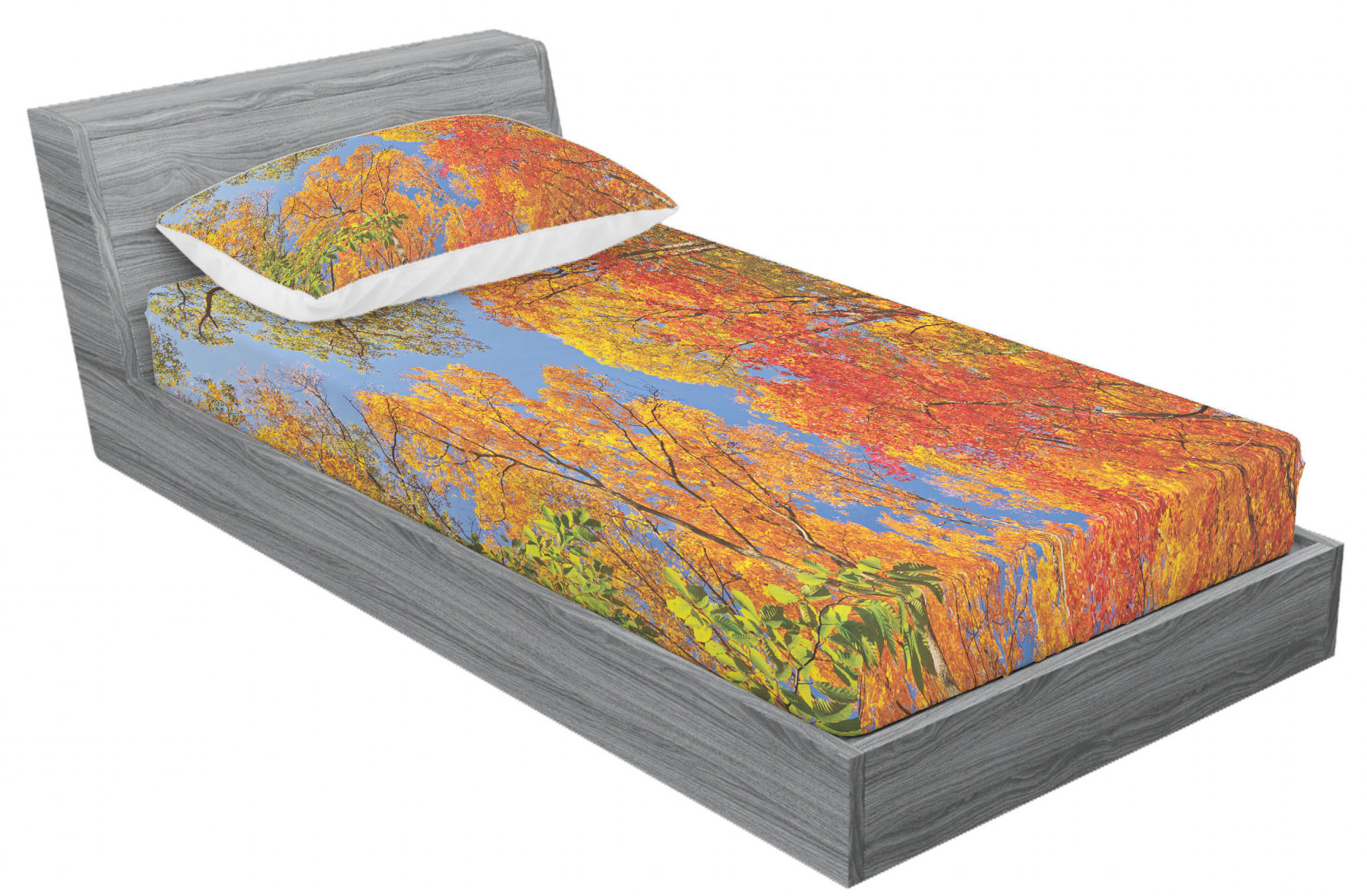 Ambesonne Leaves Sheet Set | Wayfair