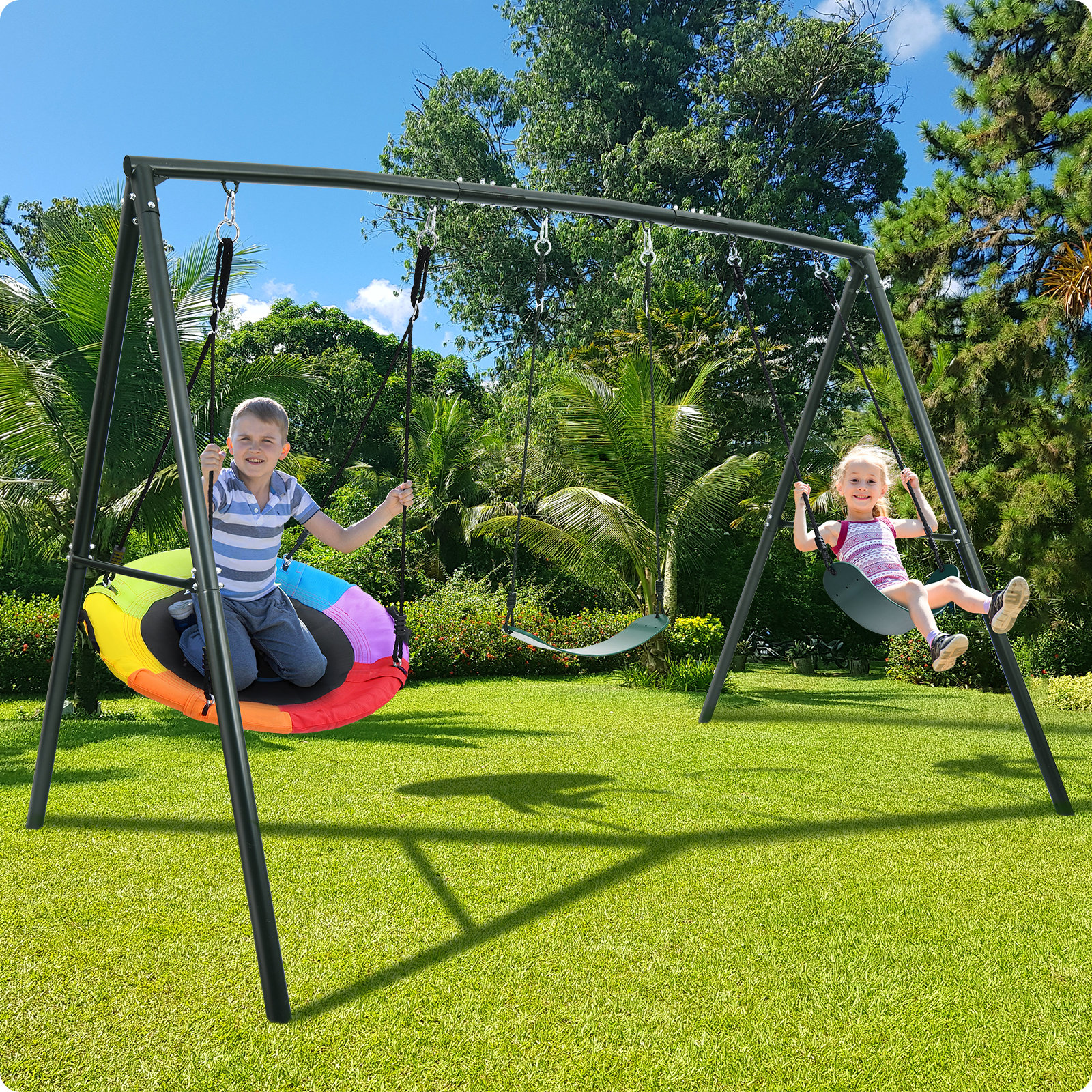 Klo Kick Belt and Web/Saucer Swing Set & Reviews - Wayfair Canada
