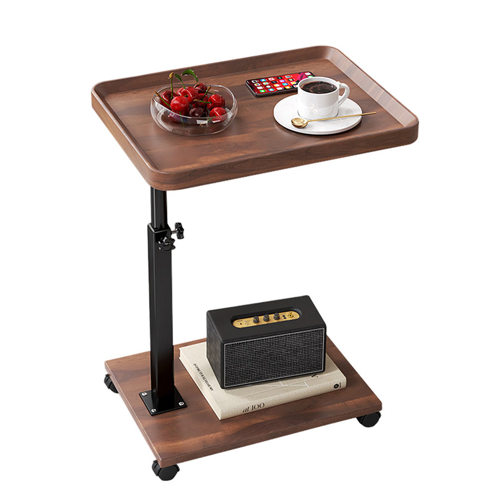 Inbox Zero End Table, C Table Adjustable Height 360° Swivel Tv Tray ...