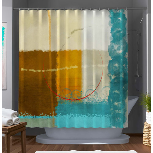 Teal Shower Curtains & Shower Liners You'll Love | Wayfair