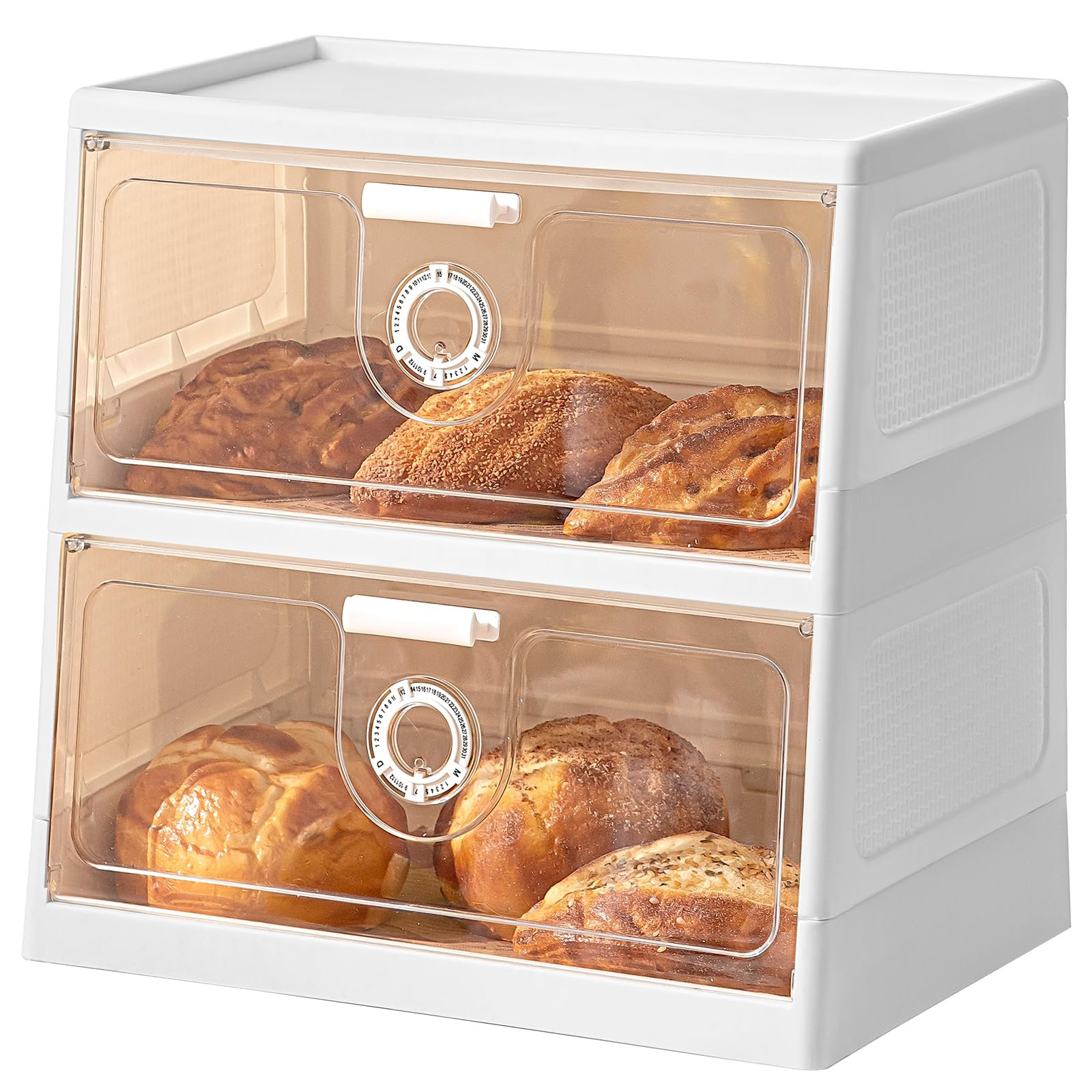 Prep & Savour Large Bread Box For Kitchen Countertop, Storage Container ...