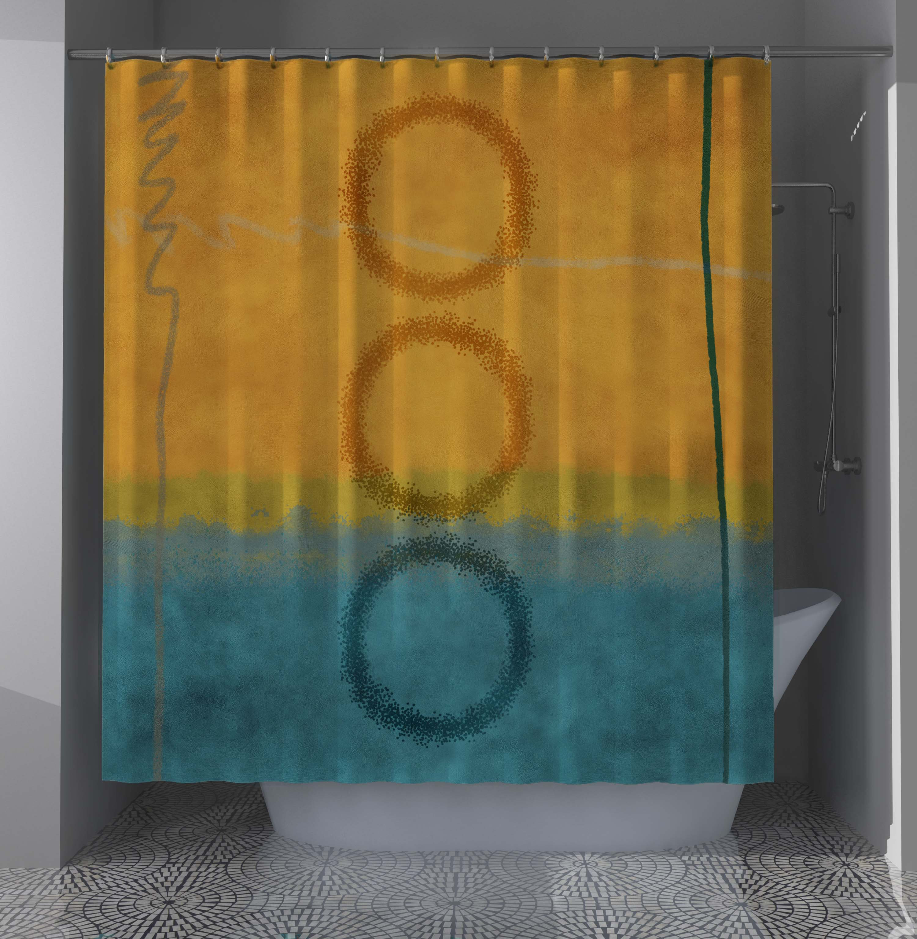 East Urban Home Connoisseur Singular Shower Curtain | Wayfair