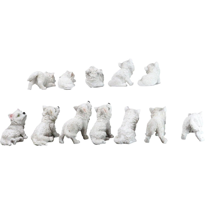 Red Barrel Studio® Alpha Wolf Figurine Timber Wolf On The Prowl ...