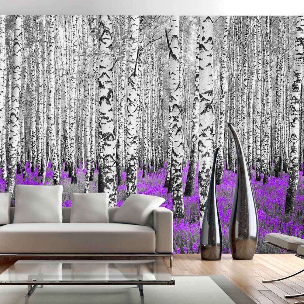 East Urban Home Purple Asylum 10' L x 83" W Wall Mural | Wayfair