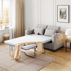 Wade Logan® Arval 67'' Upholstered Sleeper Sofa & Reviews | Wayfair
