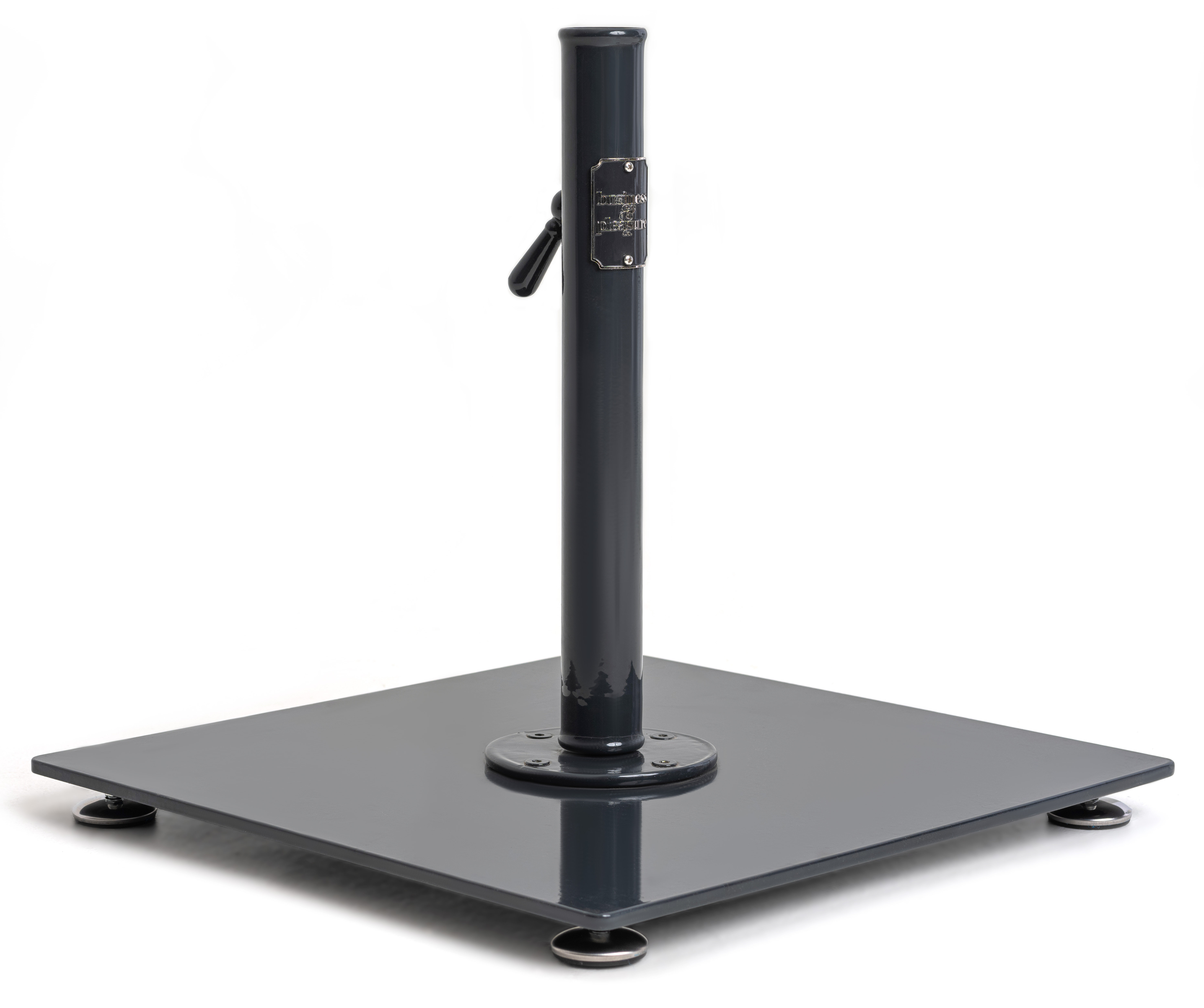Business and Pleasure Co 35 Steel Plastic In Ground Umbrella Base ...