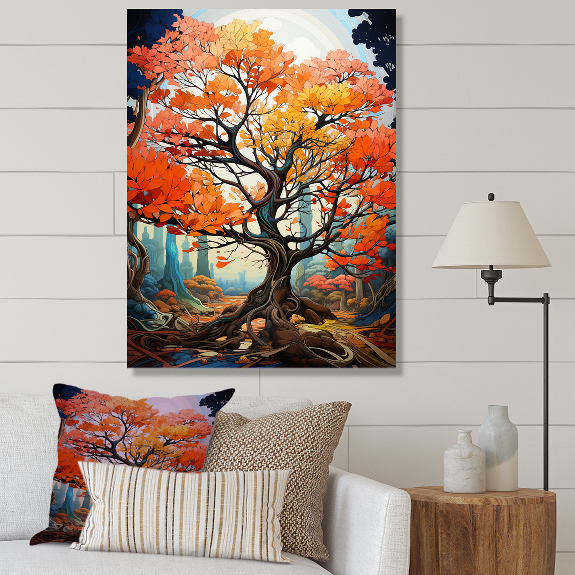 Winston Porter Maple Tree Neon Vibrancy - Tree Maple Canvas Prints ...
