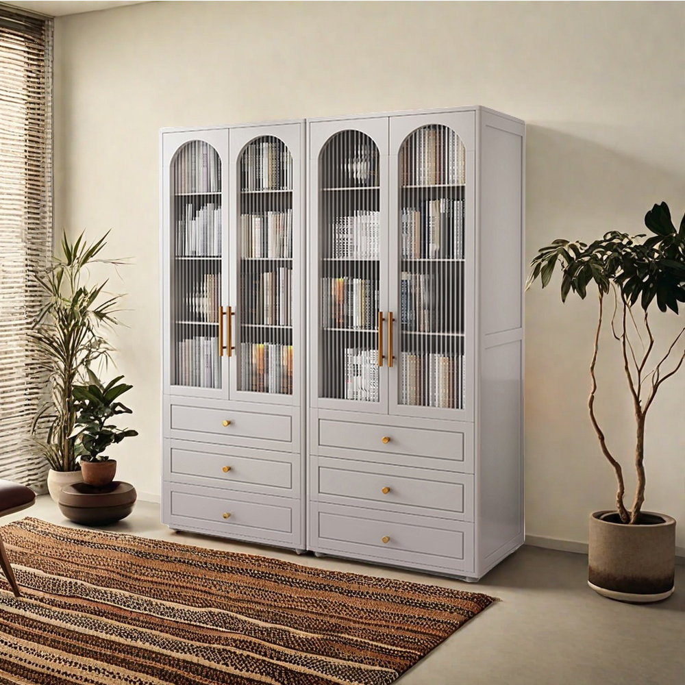 Kaoloupin French Style Enclosed Bookcase - Wayfair Canada
