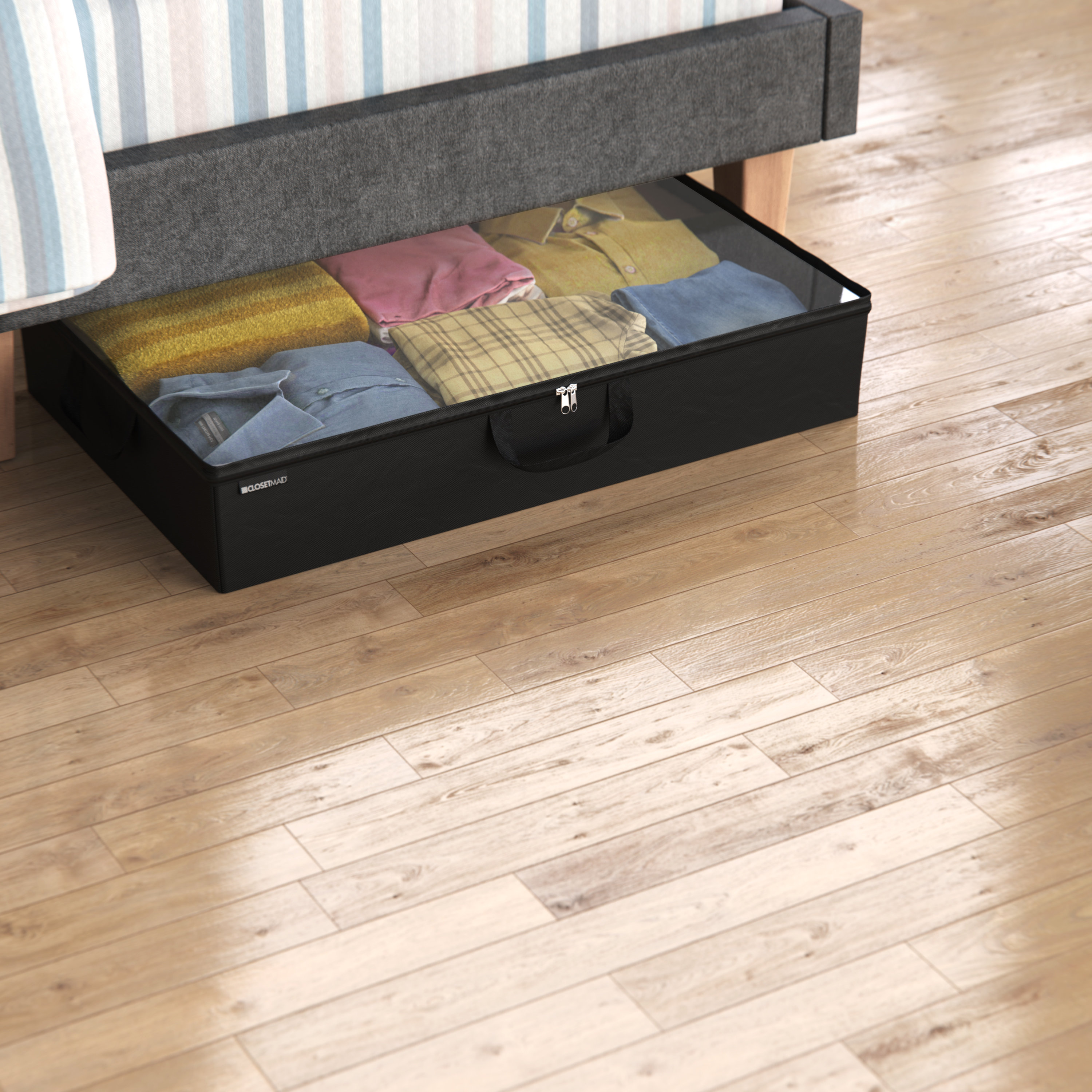 ClosetMaid Closetmaid Fabric Underbed Storage Organizer With Zipper ...