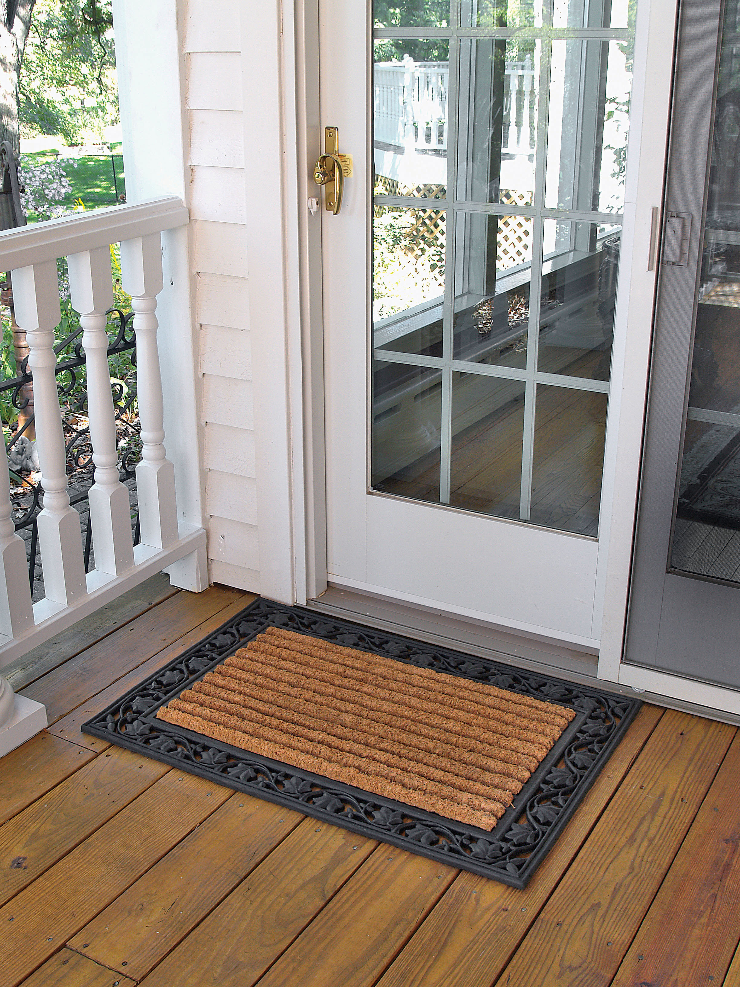 Red Barrel Studio® Bergvin Ivy Leaf Cocoa 36 in. x 24 in. Outdoor Door Mat & Reviews - Wayfair ...