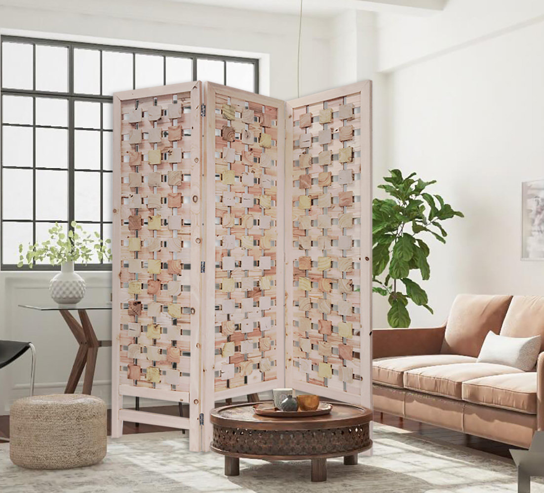 Loon Peak® Askins 59'' 3 - Panel Folding Room Divider - Wayfair Canada