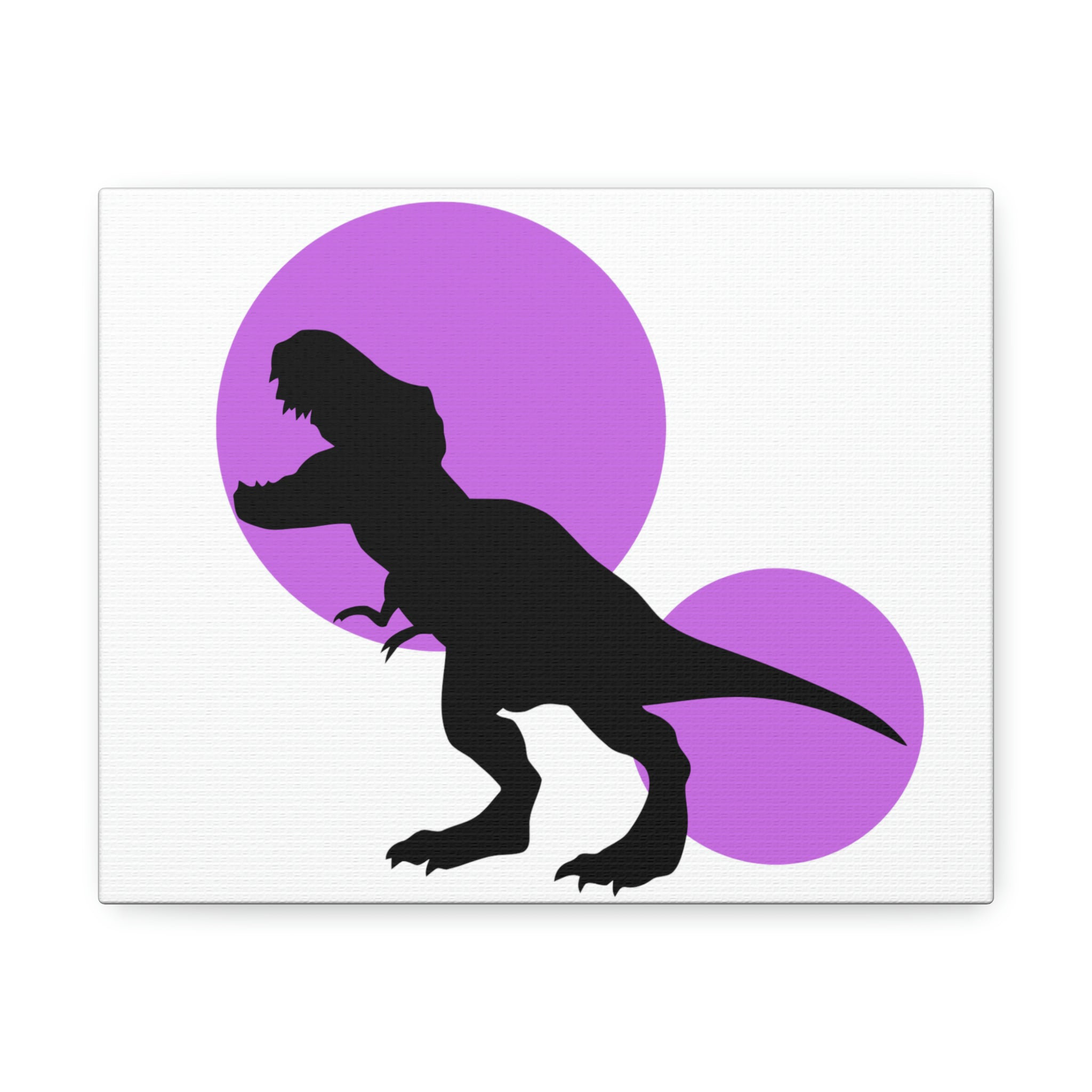 Marick Booster Purple Tyrannosaurus Rex Design - Wrapped Canvas Graphic ...