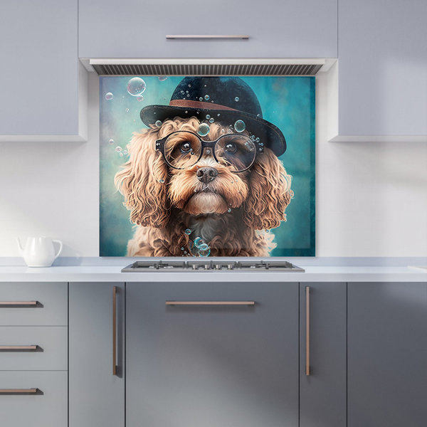 East Urban Home Cavapoo Dog Splashart Premium Glass Kitchen Splashback ...