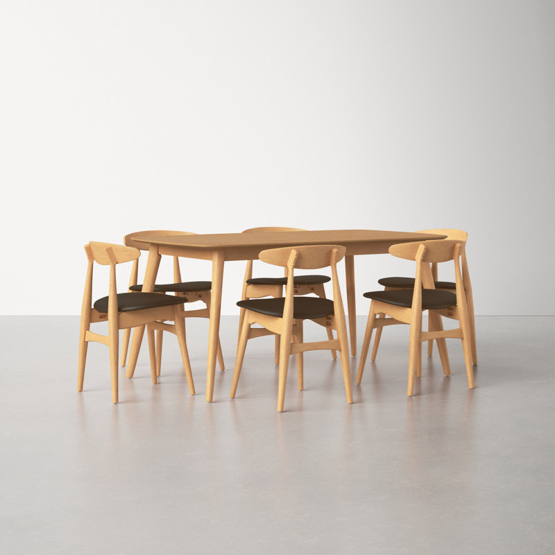 AllModern Gallman 7 - Piece Dining Set & Reviews | Wayfair