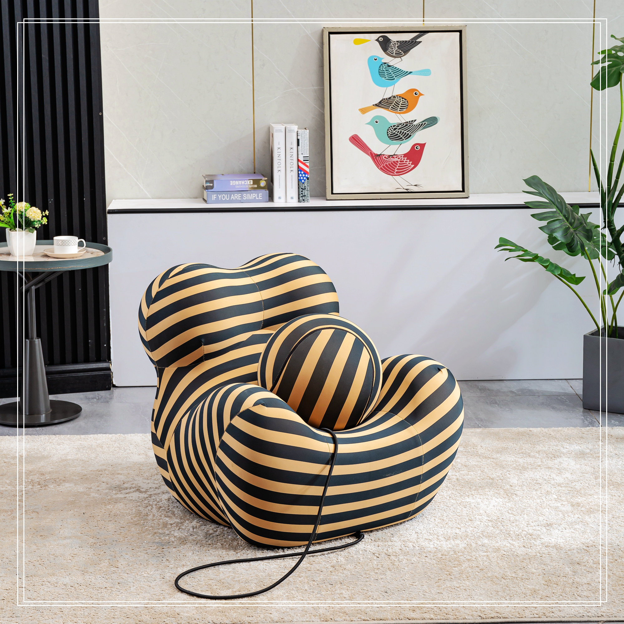 Hokku Designs Zanelle 27.2'' Wide Barrel Chair and Ottoman | Wayfair