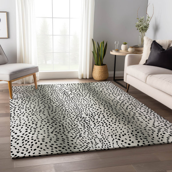 Everly Quinn Premium Machine Washable Merilou AMF44 Pearl Rug & Reviews ...