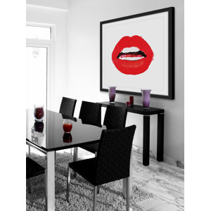 Marmont Hill Lips Colors Red Framed On Paper by Amanda Greenwood Print ...