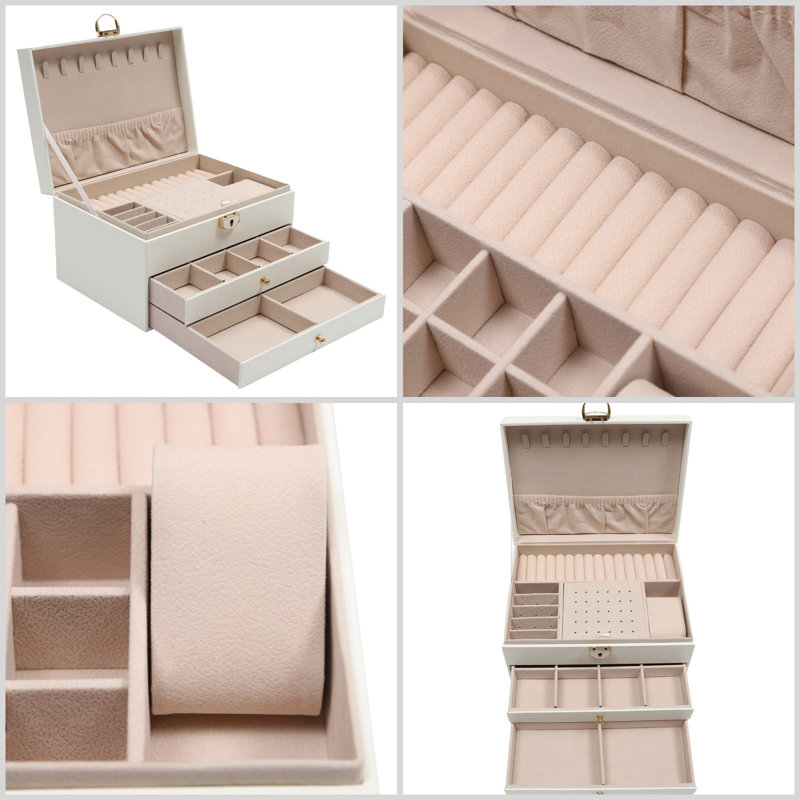 Mercer41 3-layer Jewelry Watch Organizer Box & Reviews | Wayfair