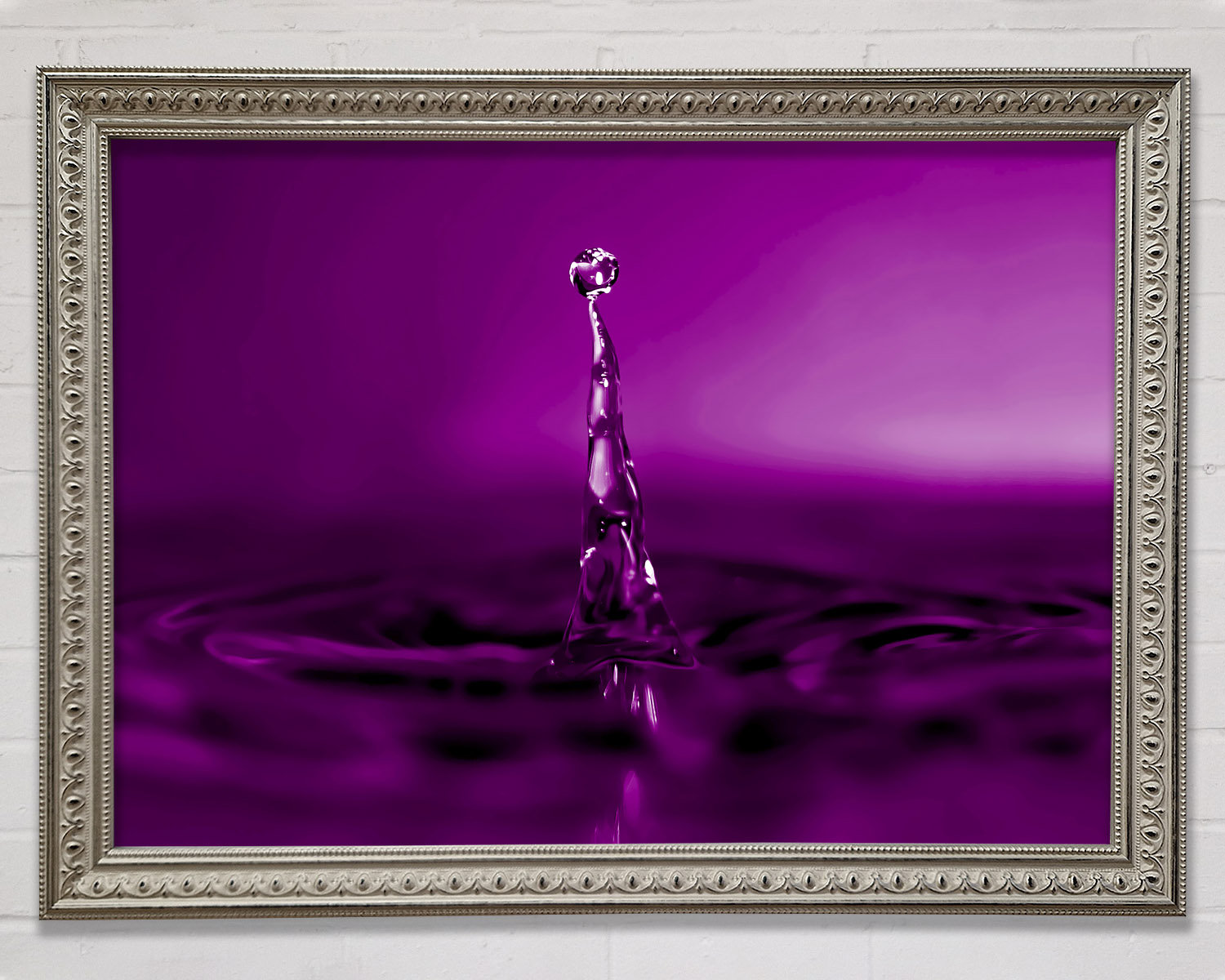 Bright Star Water Drop Attention Purple Framed Print | Wayfair.co.uk