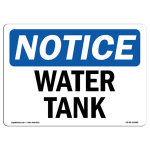 SignMission Osha Notice Water Tank Sign | Wayfair