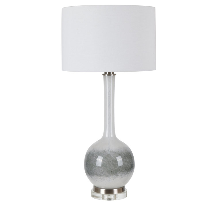 Ivy Bronx Bobbiejean 83Cm White/Grey Table Lamp | Wayfair.co.uk