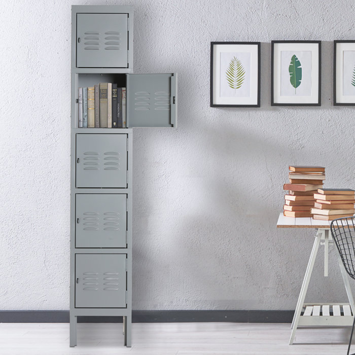 SUNCROWN Metal 5 - Tier 12'' Employee Locker | Wayfair