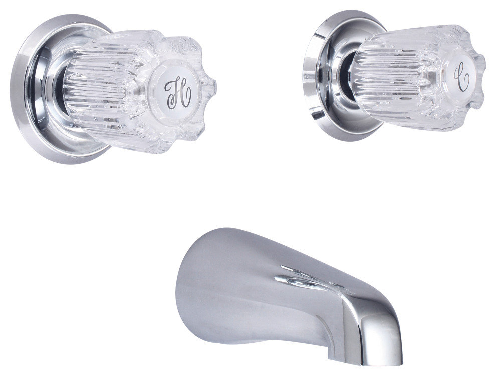 Banner Faucets Banner Two Acrylic Handle Tub Only Faucet | Wayfair