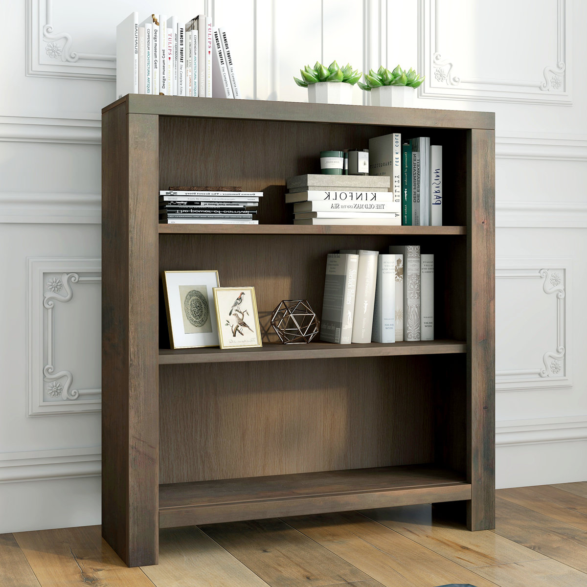 One Allium Way® 48 Inch High 4-Shelf Bookcase, No Assembly Required ...