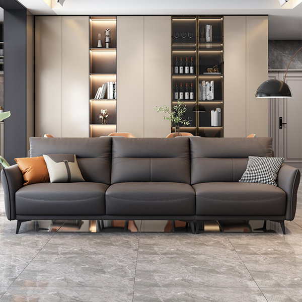MABOLUS Leather Sofa | Wayfair
