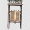Wet Paint Printing Western Rustic Old Swinging Saloon Doors Cardboard ...