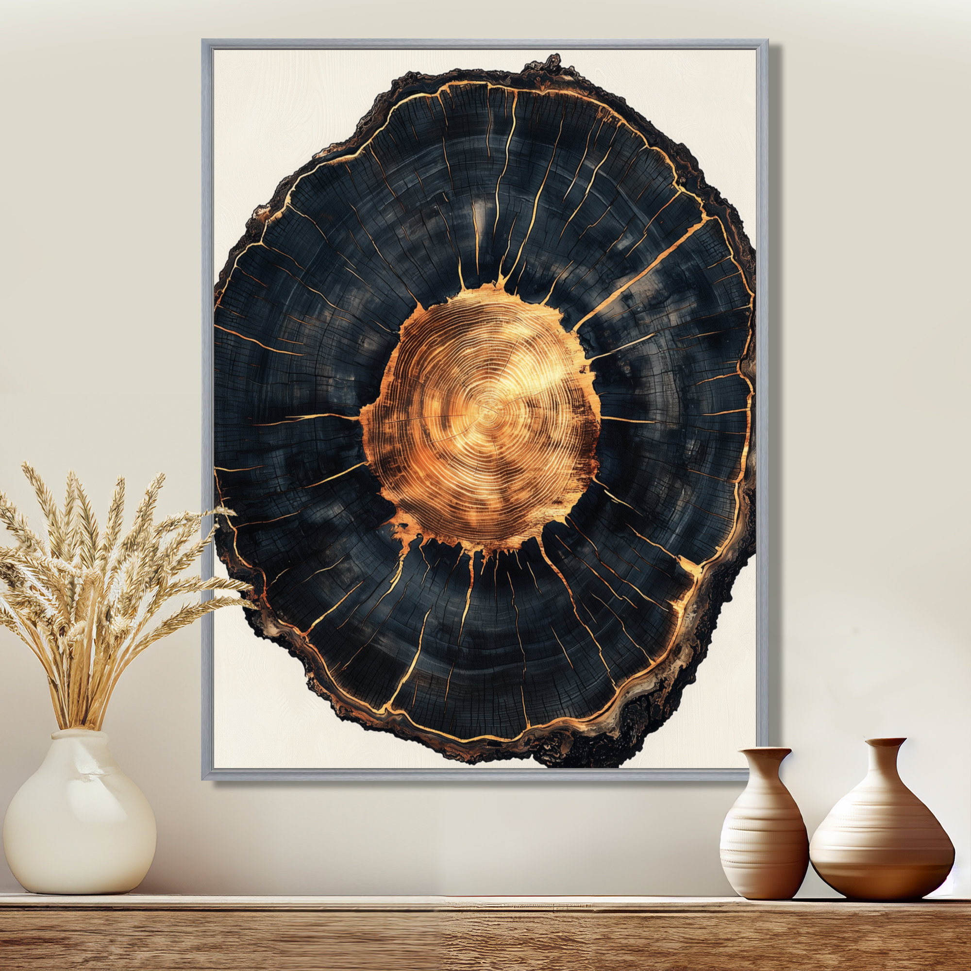 Millwood Pines Gonnelli Mysteries Of A Dark Onyx Wood Slice IV - Tree ...