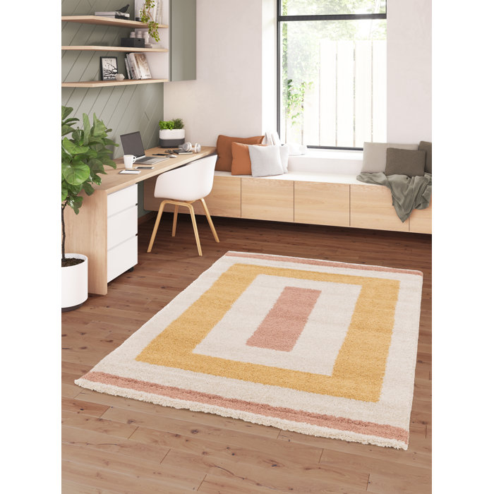 George Oliver Canaday Beige/Red/Orange Rug | Wayfair.co.uk