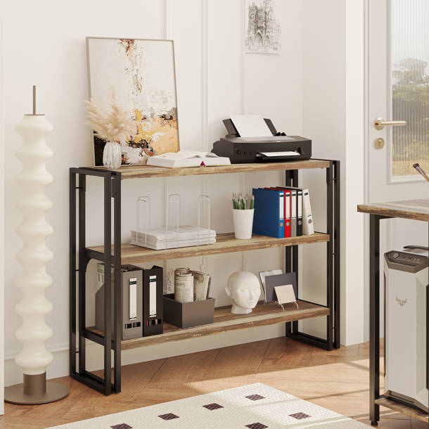 17 Stories Hatal Corner Desk with Outlets & USB Ports, 90 Degree ...