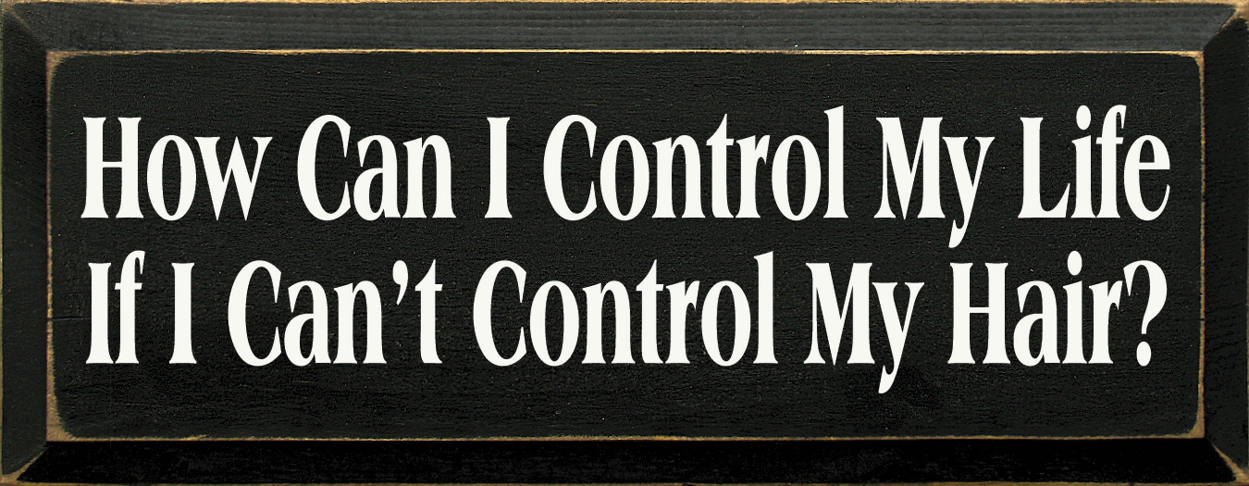 Trinx How Can I Control My Life If I Can''t Control My Hair Wall Décor ...