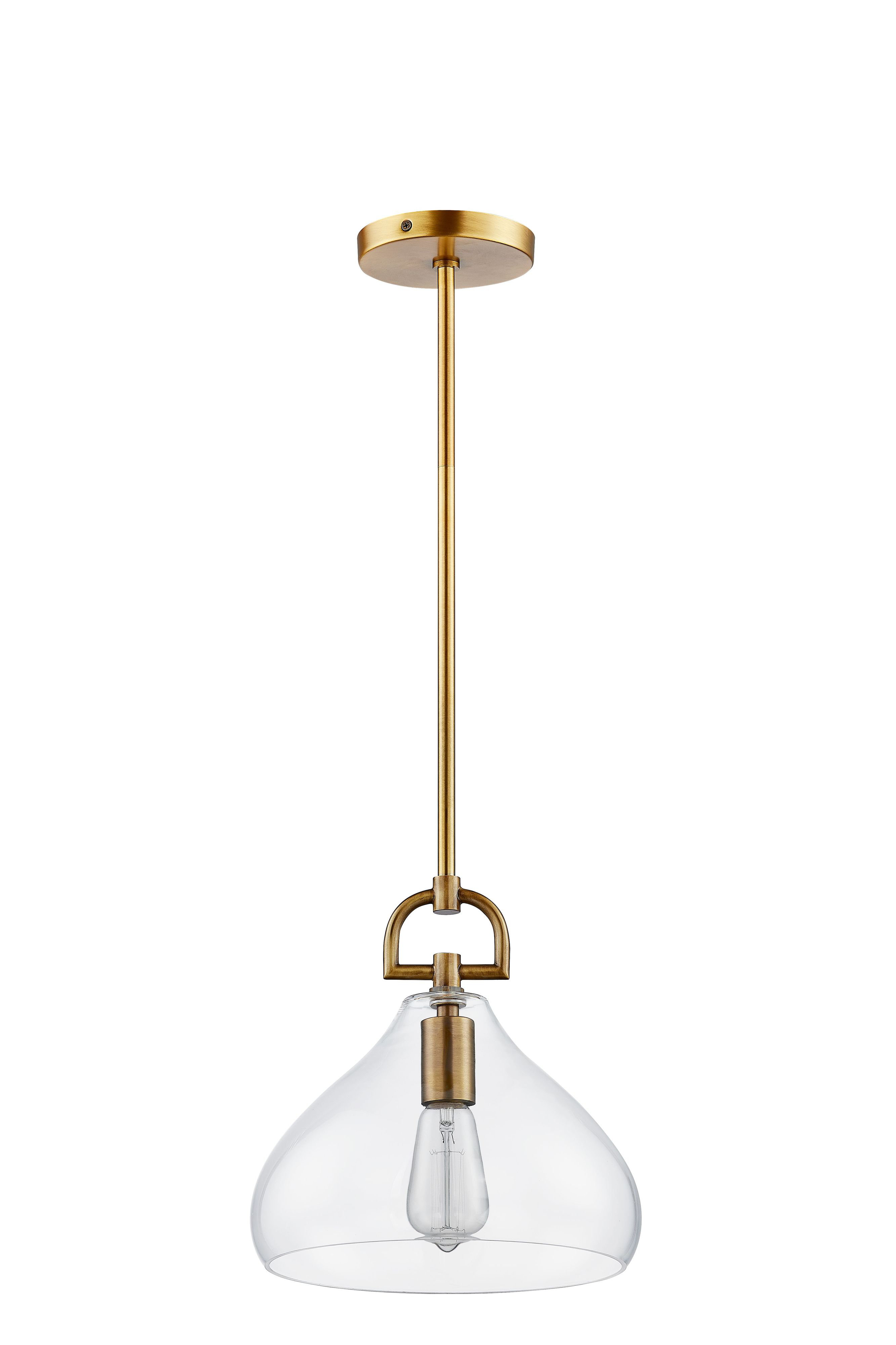Forty West Blake Metal Pendant Light, Gold - Wayfair Canada