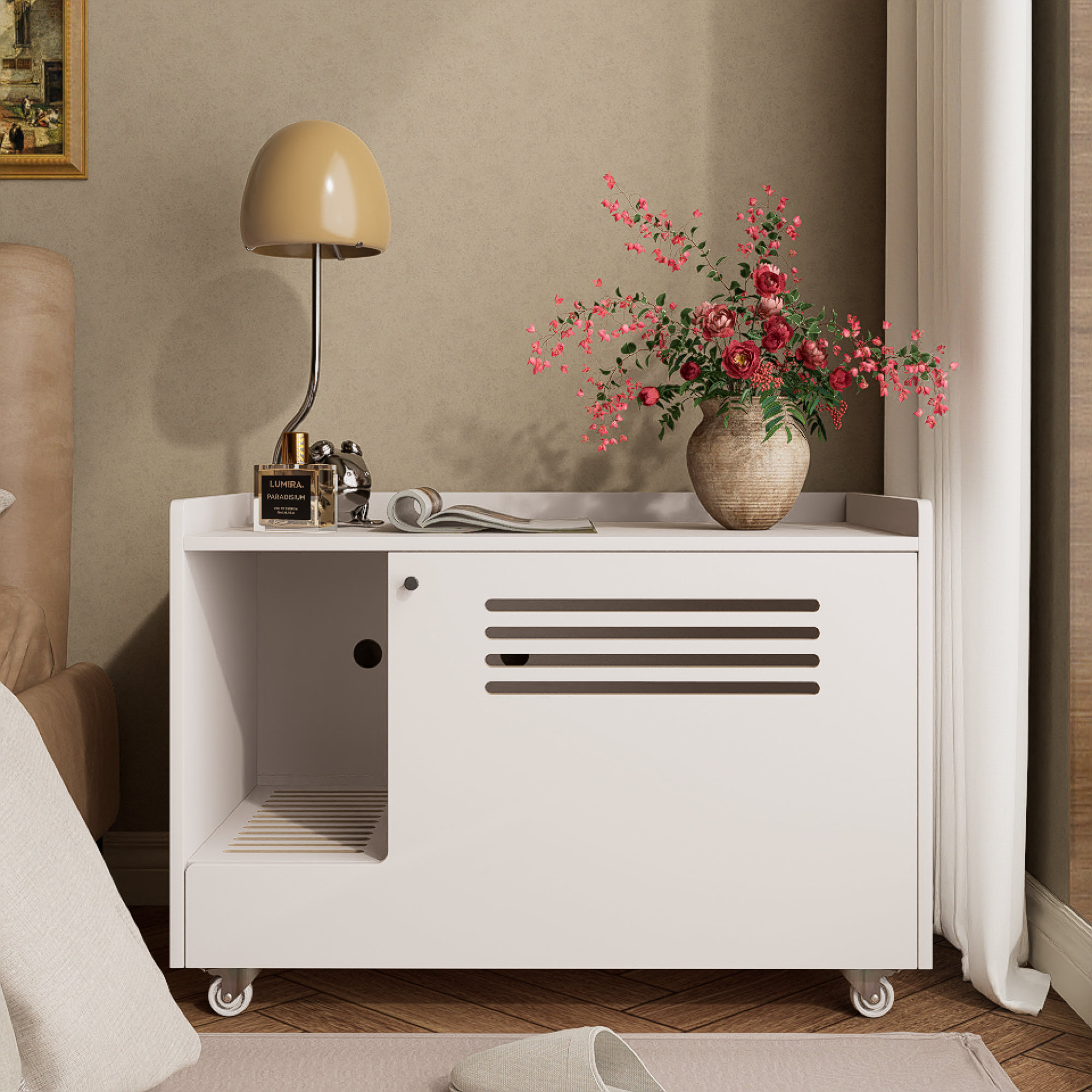 Latitude Run® Multi-functional Mdf Modern Furniture For Cats Living ...