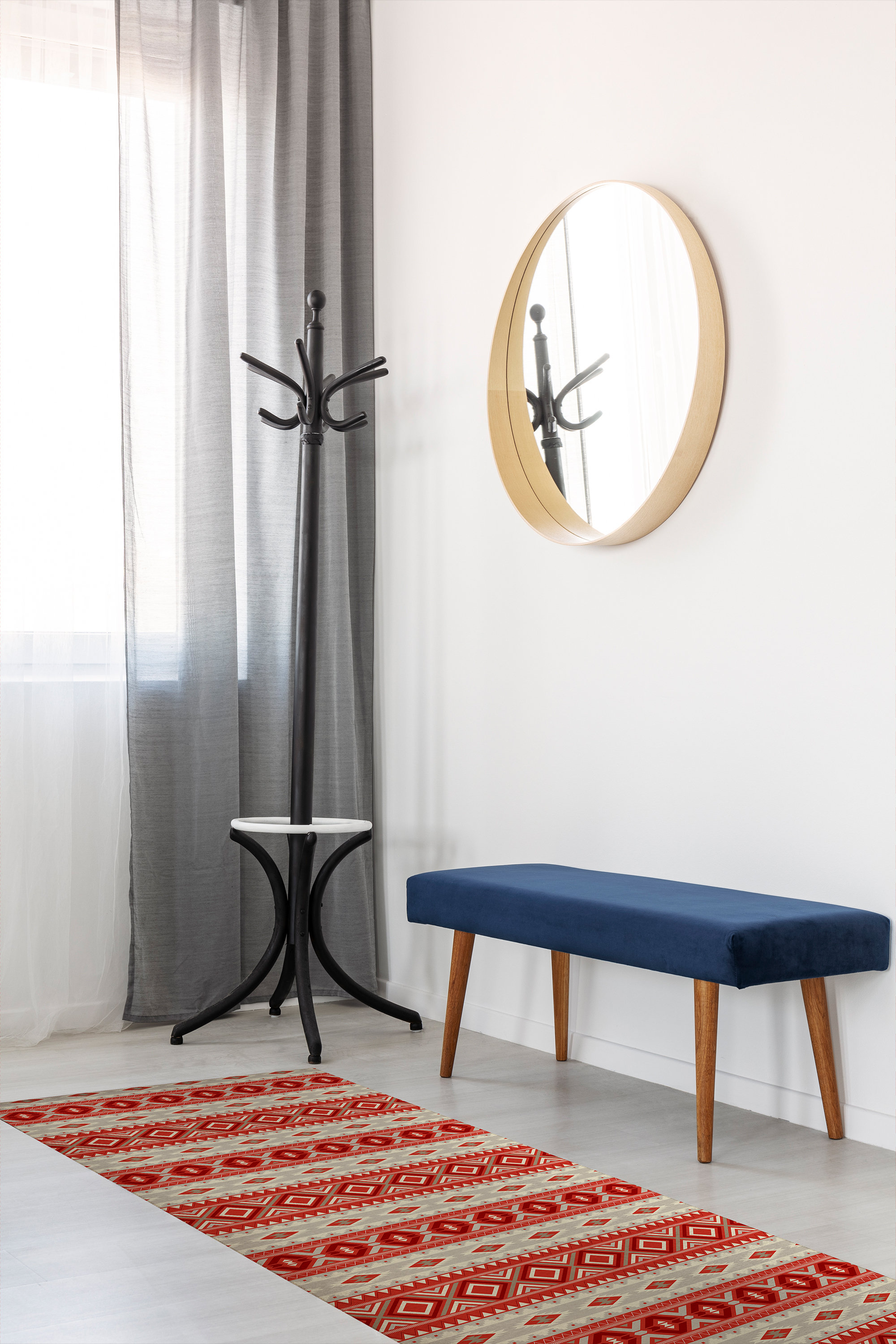 Wildon Home® Parkins Geometric Machine Made Runner 2'6" x 8' Synthetic ...