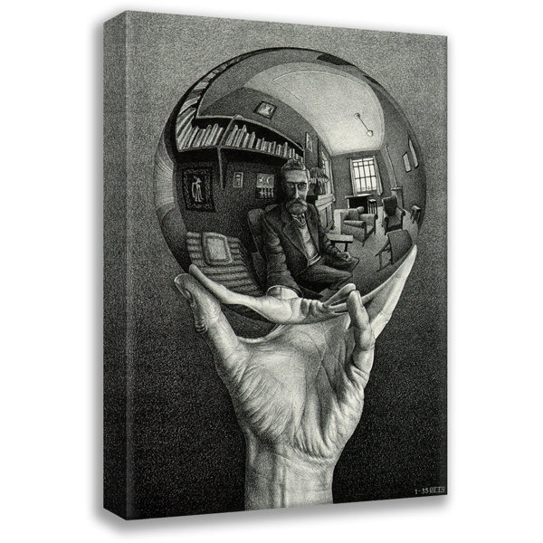 Lark Manor™ Self Portrait by M.C.Escher Gallery Wrapped Canvas | Wayfair
