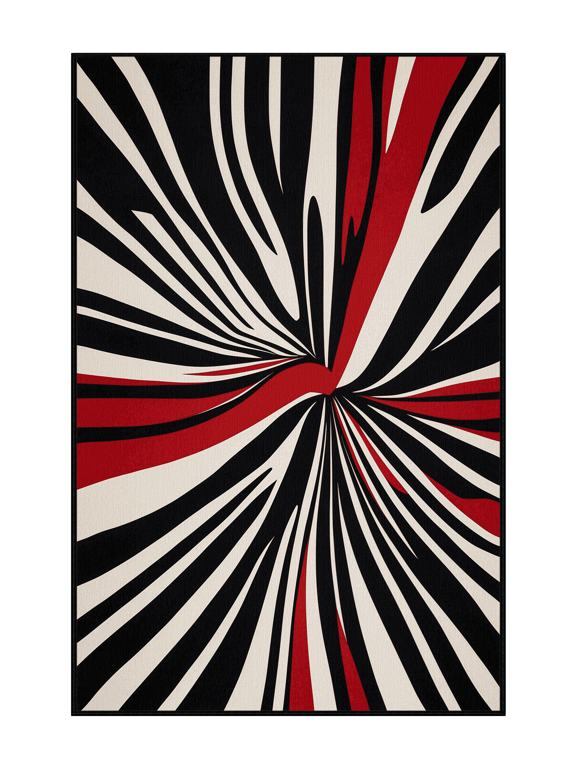 Wrought Studio™ Crimson Harmony Rug | Wayfair