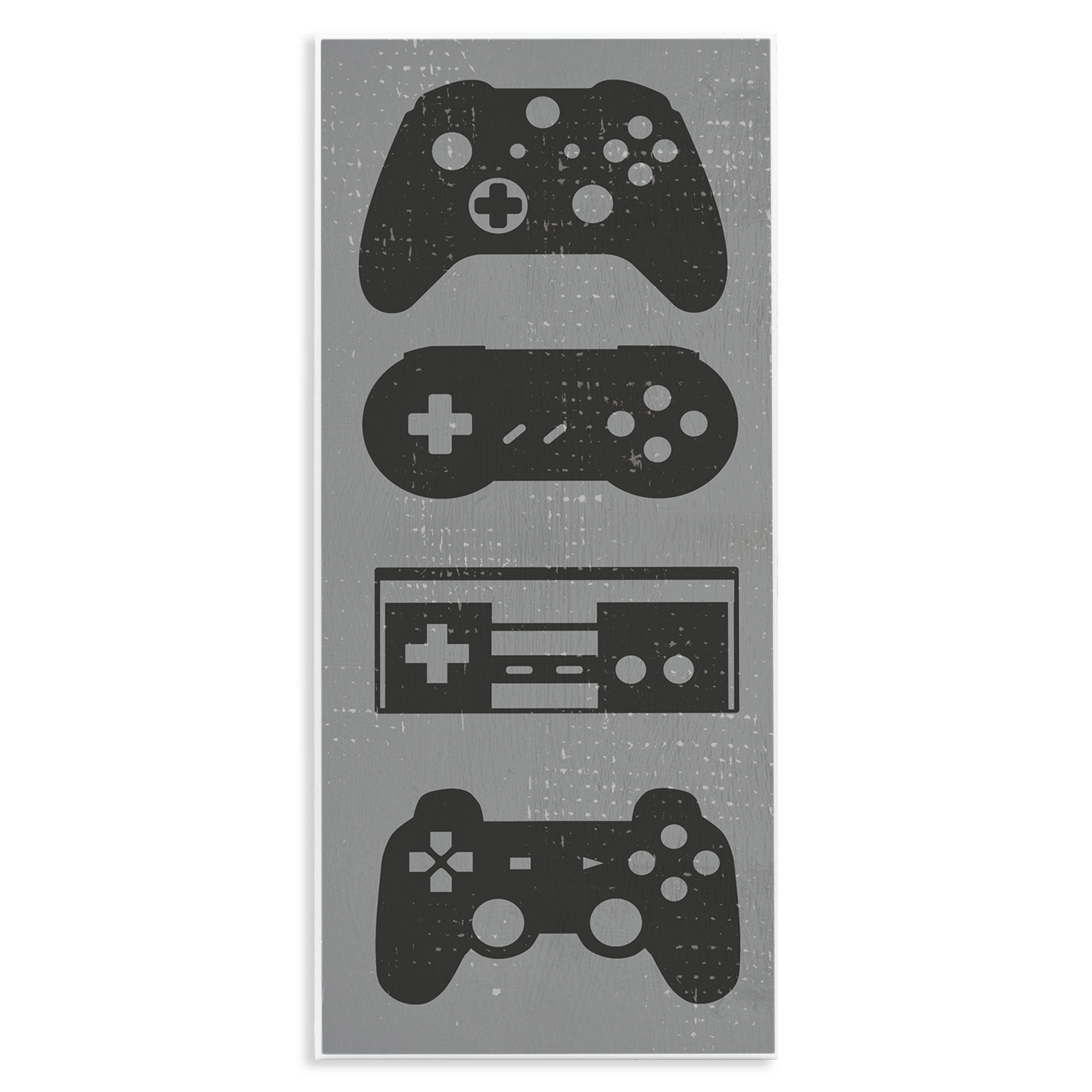 Isabelle & Max™ Video Game Controller Shapes Distressed Vintage Grey ...